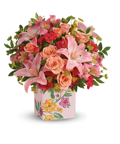 Teleflora's Brushed With Blossoms Bouquet - Pueblo CO Flower Delivery ...