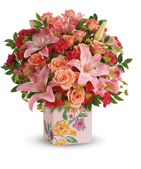 Teleflora's Brushed With Blossoms Bouquet - Pueblo CO Flower Delivery ...