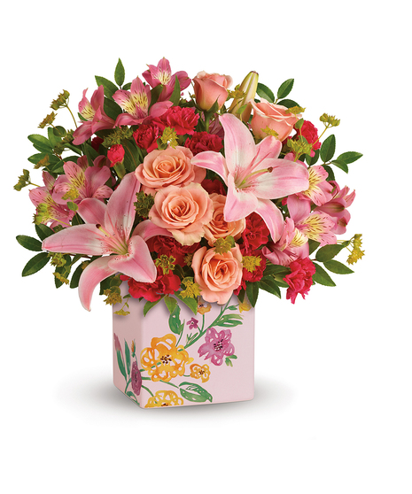 Teleflora's Brushed With Blossoms Bouquet - Pueblo CO Flower Delivery ...